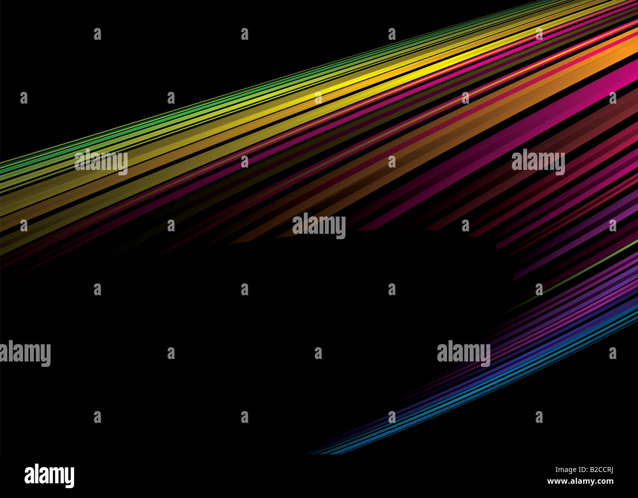 Colorful rainbow illustrated background with lots of copy space Stock ...