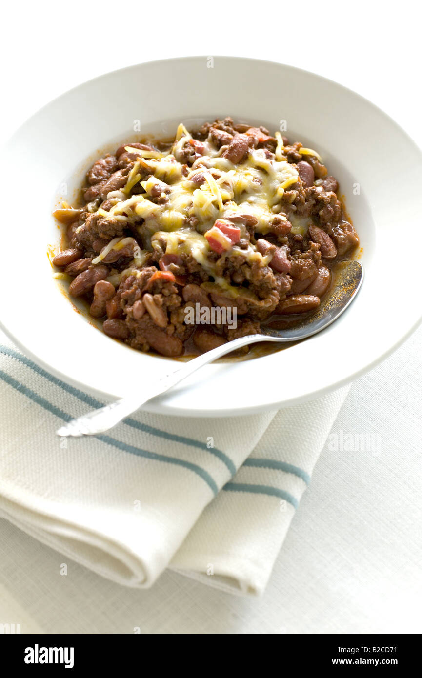 A bowl of Chili Stock Photo - Alamy