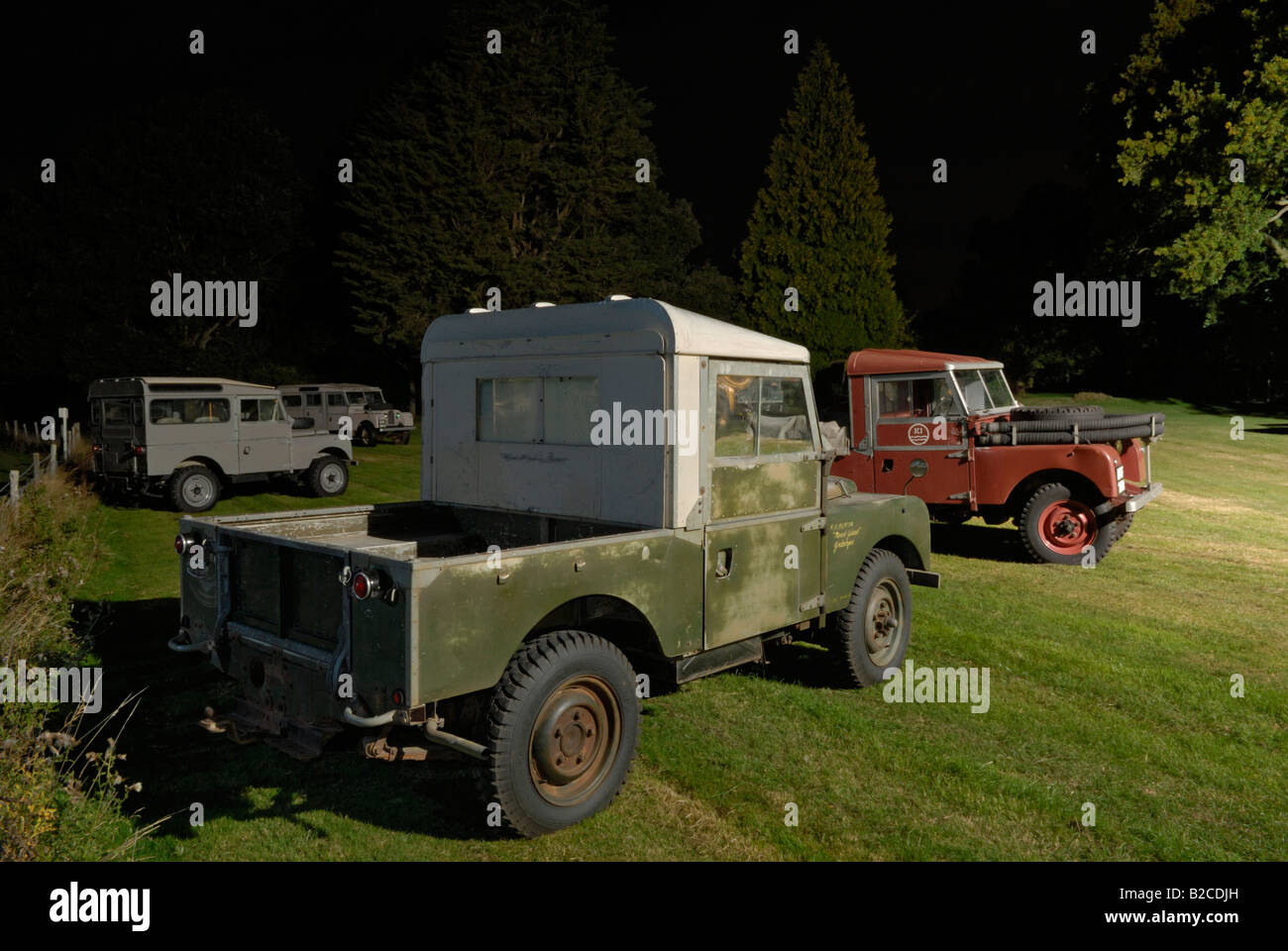 Four extremely original 1950's Land Rover Series Ones exhibited at the ...