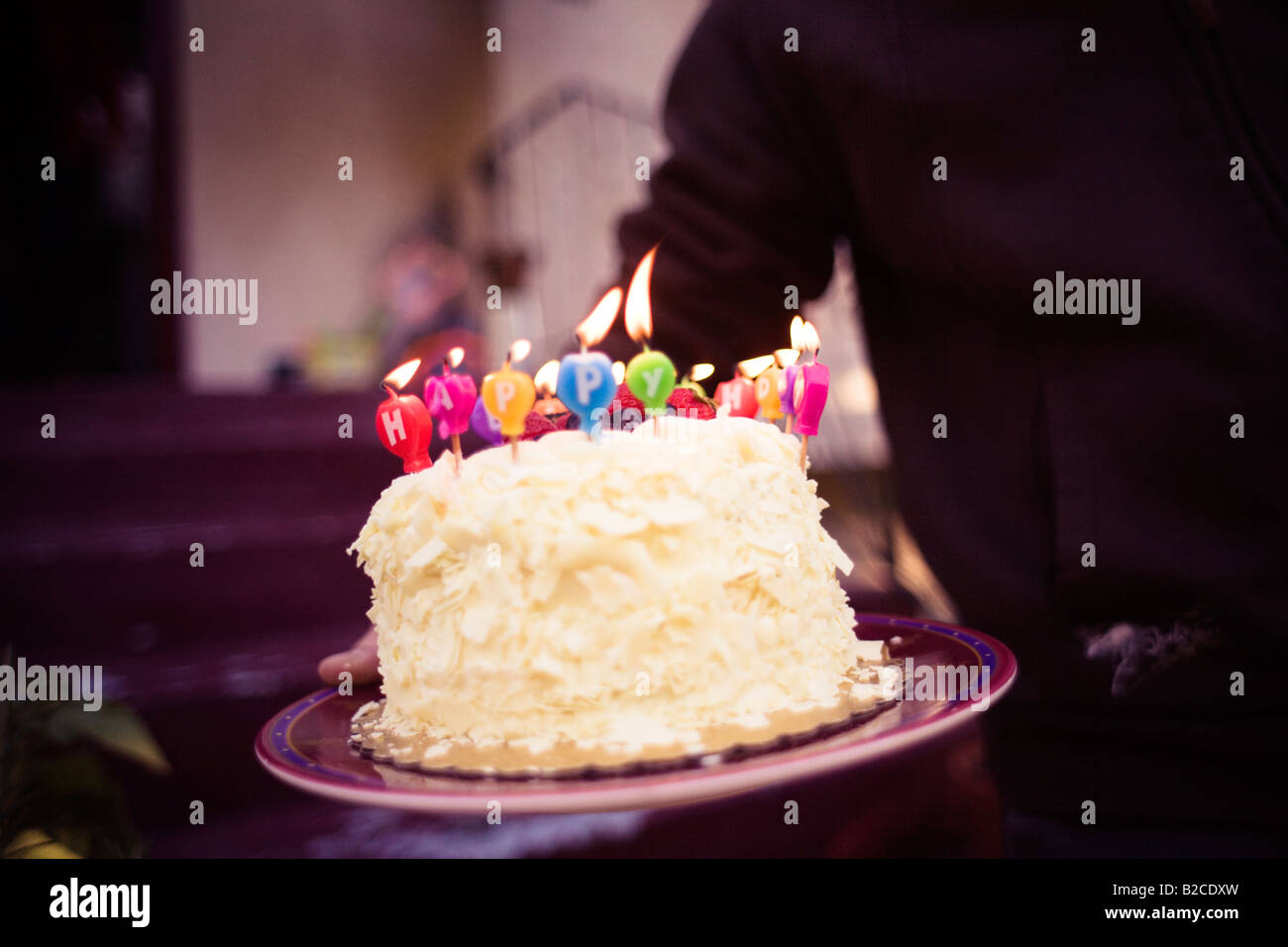 Happy birthday cake candles hi-res stock photography and images - Alamy
