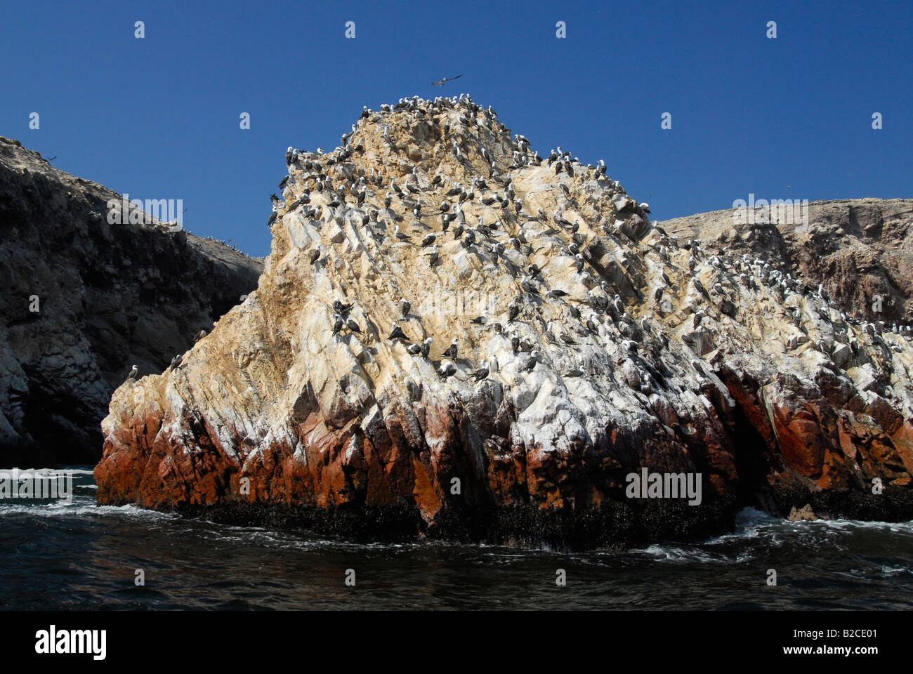 Rock formation in Ballestas Island in Paracas National Park, Pacific ...