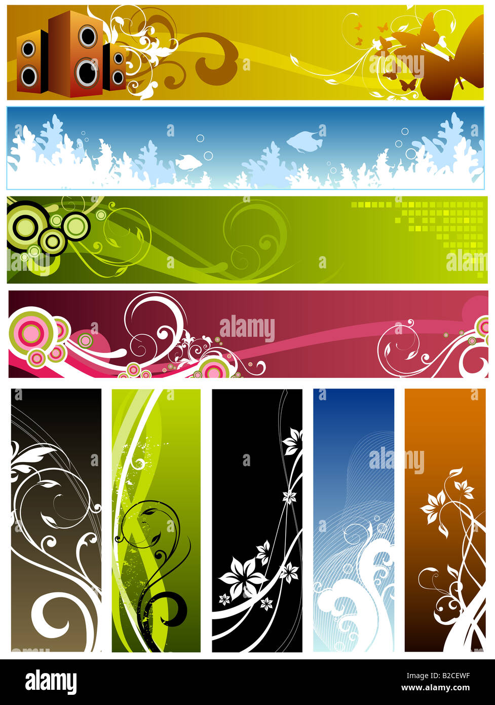 illustration drawing of design elements Stock Photo - Alamy