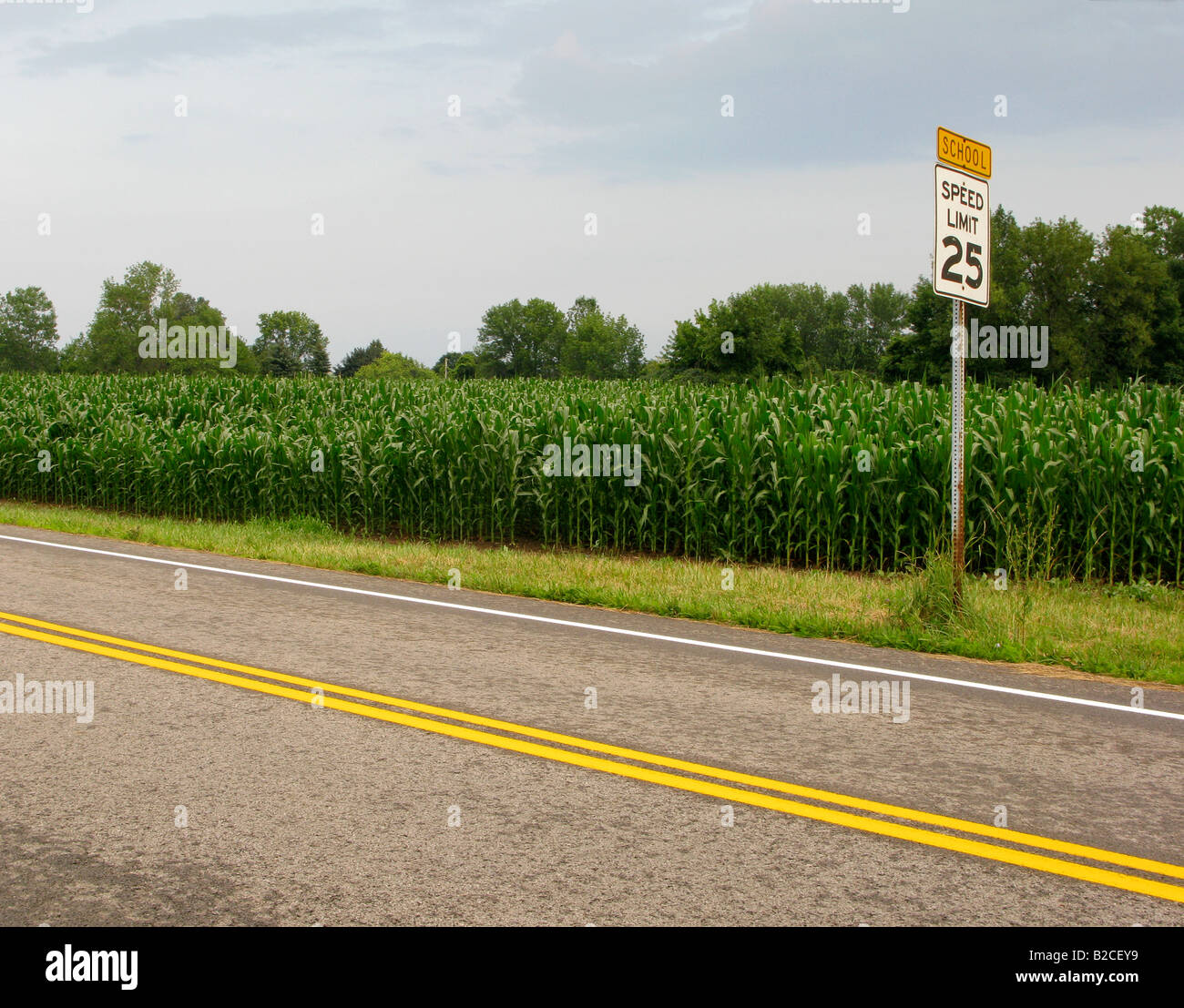 Road speed limit sign hi-res stock photography and images - Alamy