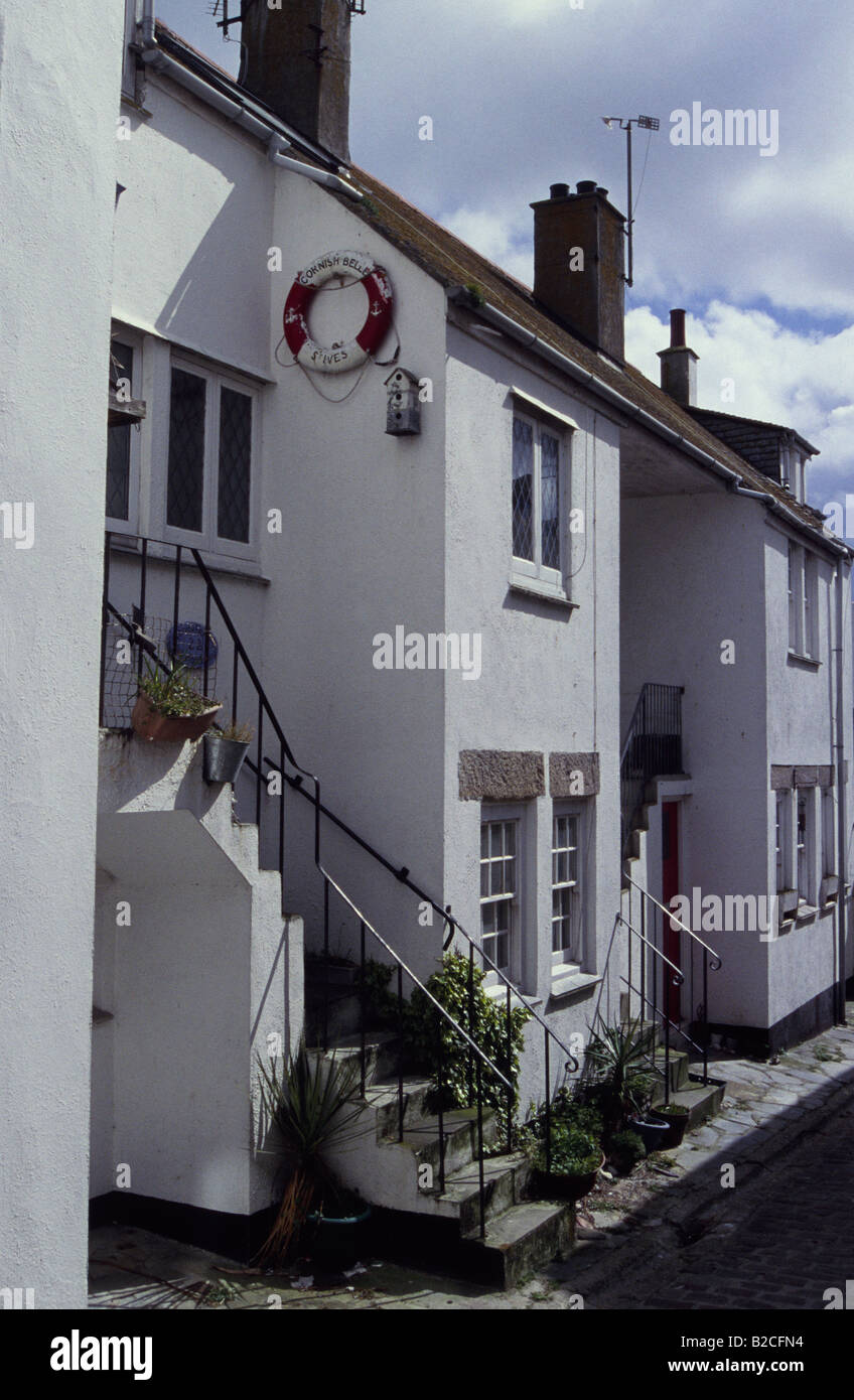 Virgin Street St Ives Cornwall England UK Stock Photo - Alamy