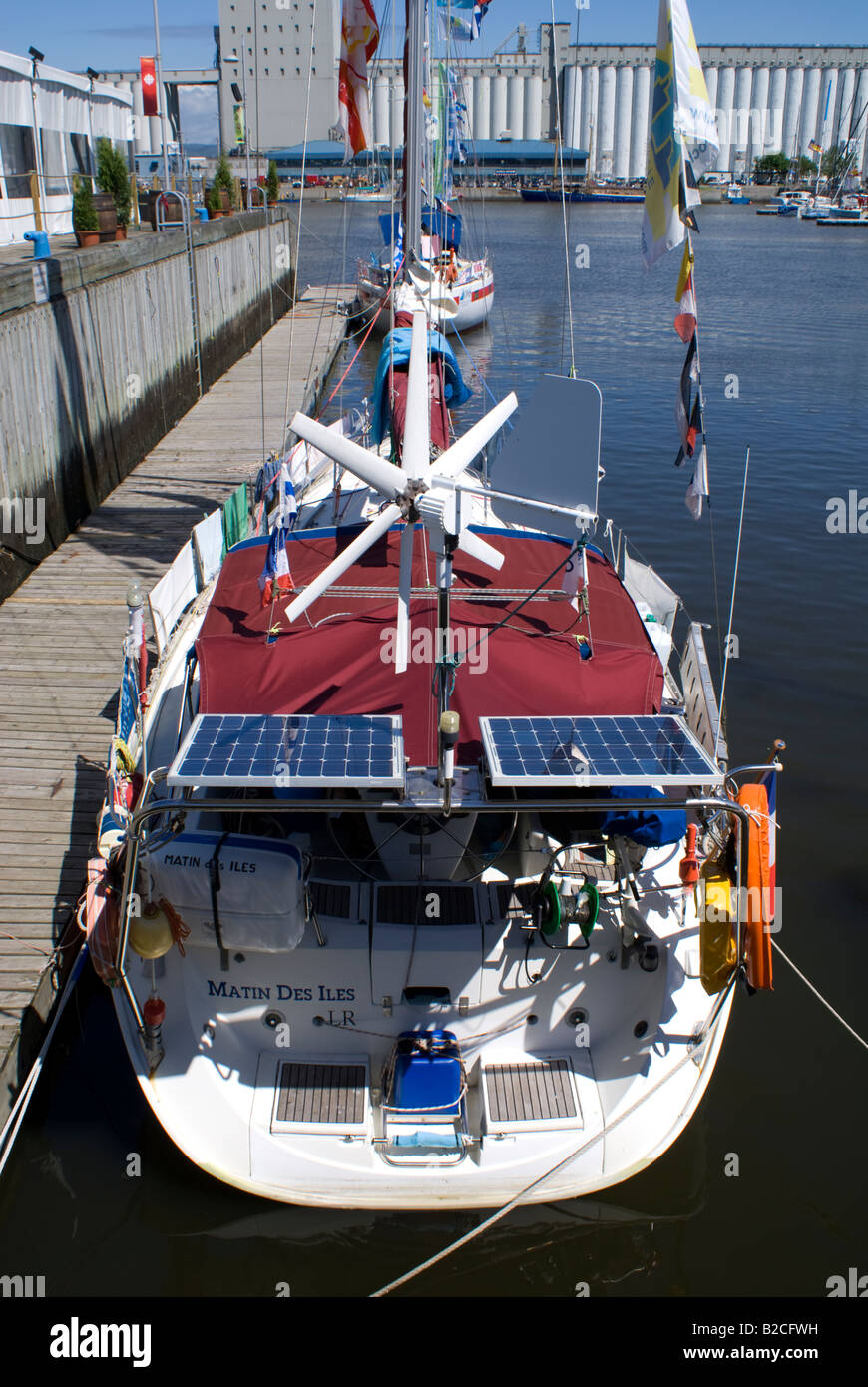 Quebec City waterfront marina boat Canada Stock Photo - Alamy