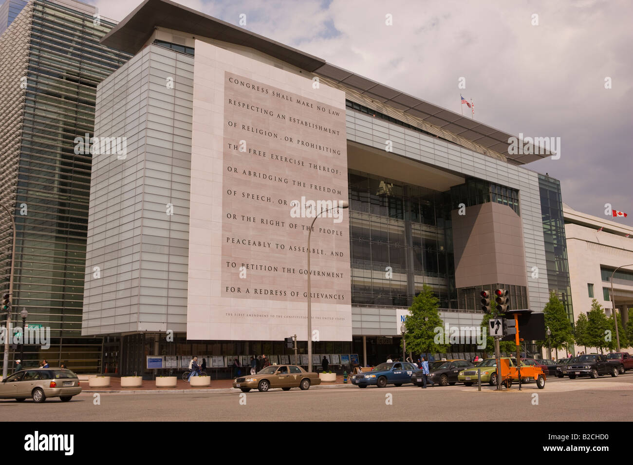 WASHINGTON DC USA Newseum an interactive museum of news Stock Photo - Alamy