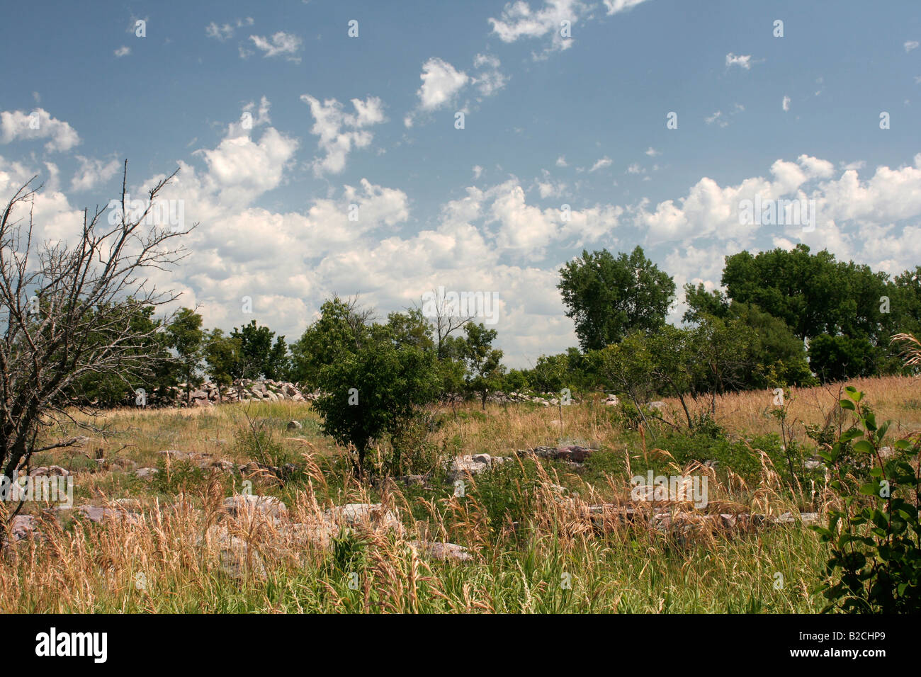 Native Prairie Pipestone National Monument in Pipestone Minnesota Stock ...