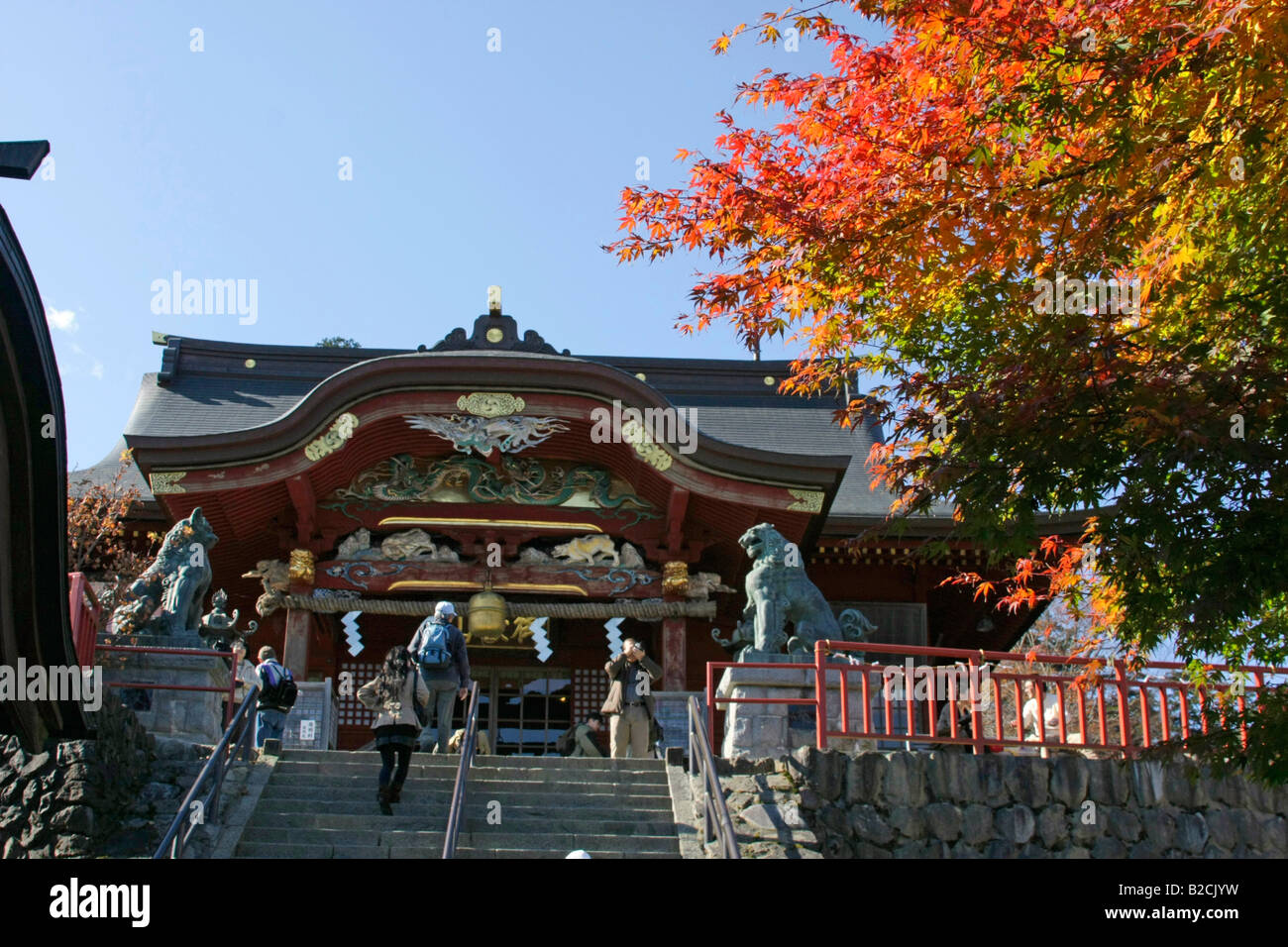 The Shrine on Mount Mitake Tokyo Japan Stock Photo - Alamy