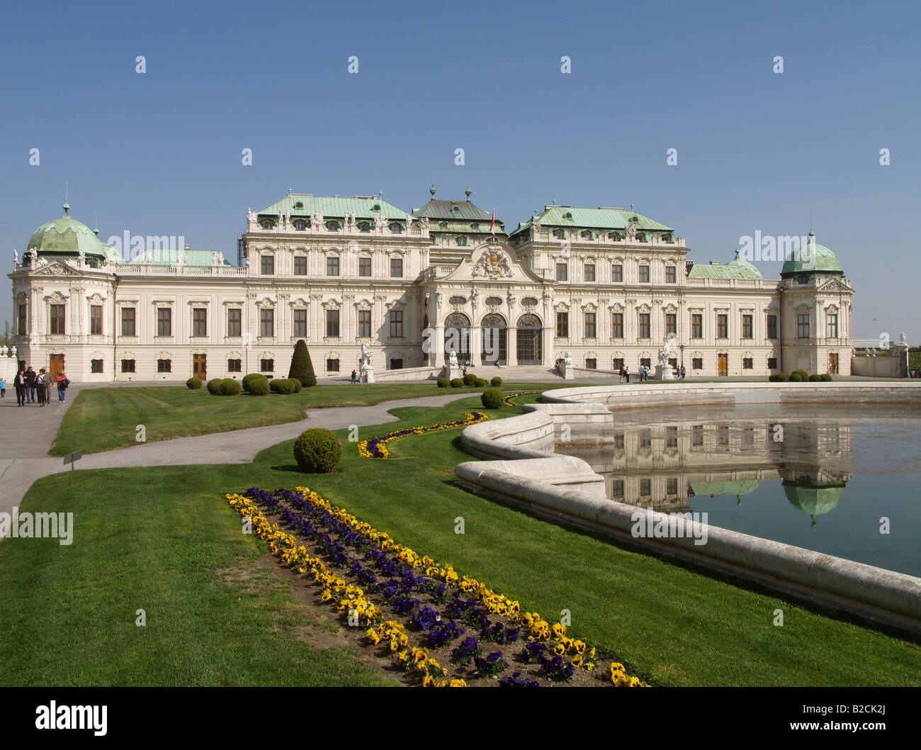 Vienna, castle Belvedere, Upper Belvedere Stock Photo - Alamy
