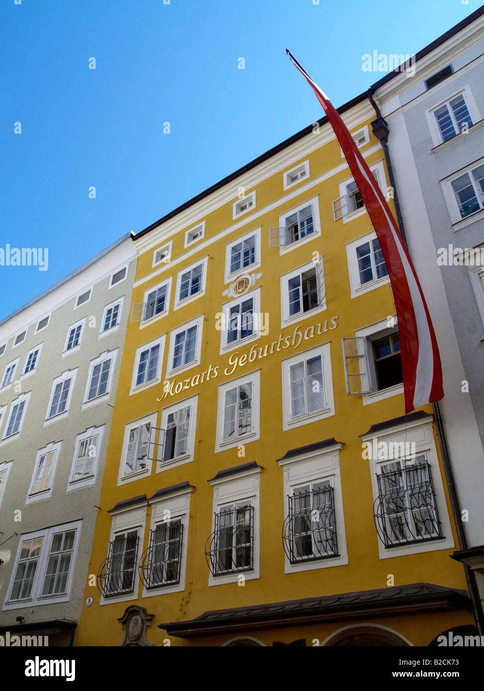 Salzburg, Mozart, birth building Stock Photo - Alamy