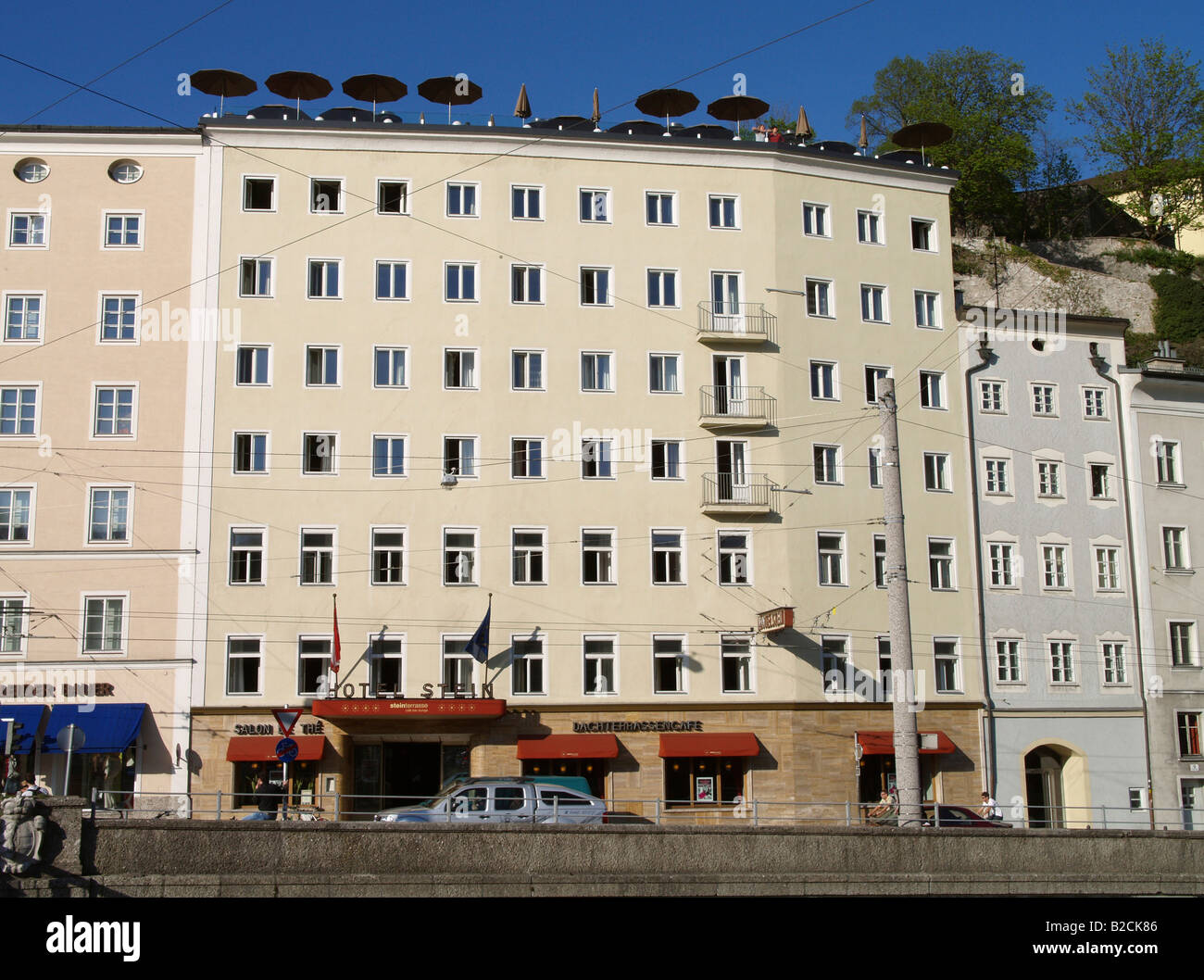 Salzburg, Hotel Stein Stock Photo - Alamy