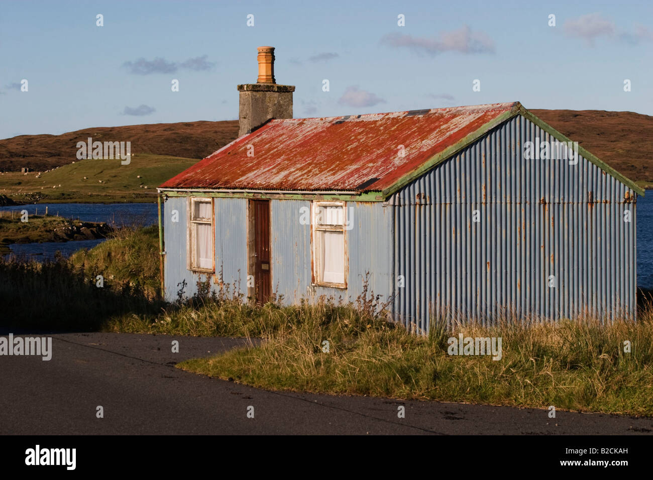 Corrugated Tin House - Isle of Harris - Outer Hebrides Stock Photo - Alamy