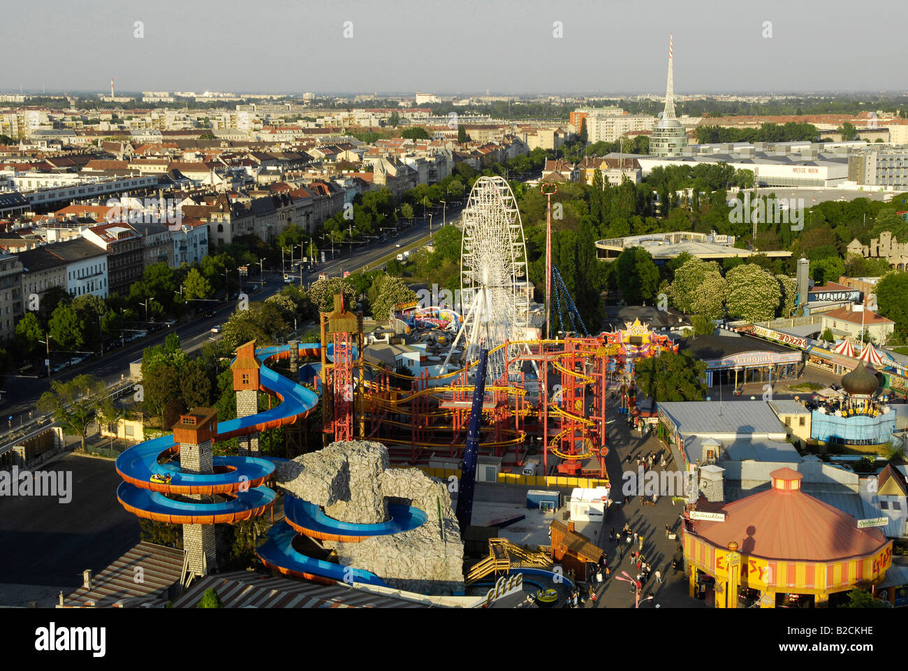 amusement park Prater Vienna Stock Photo - Alamy