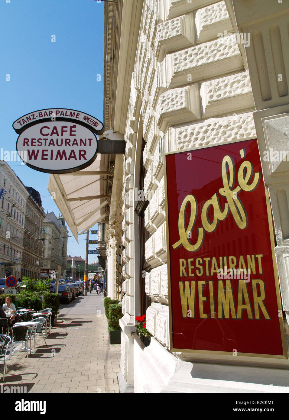 Vienna, cafe Weimar Stock Photo - Alamy