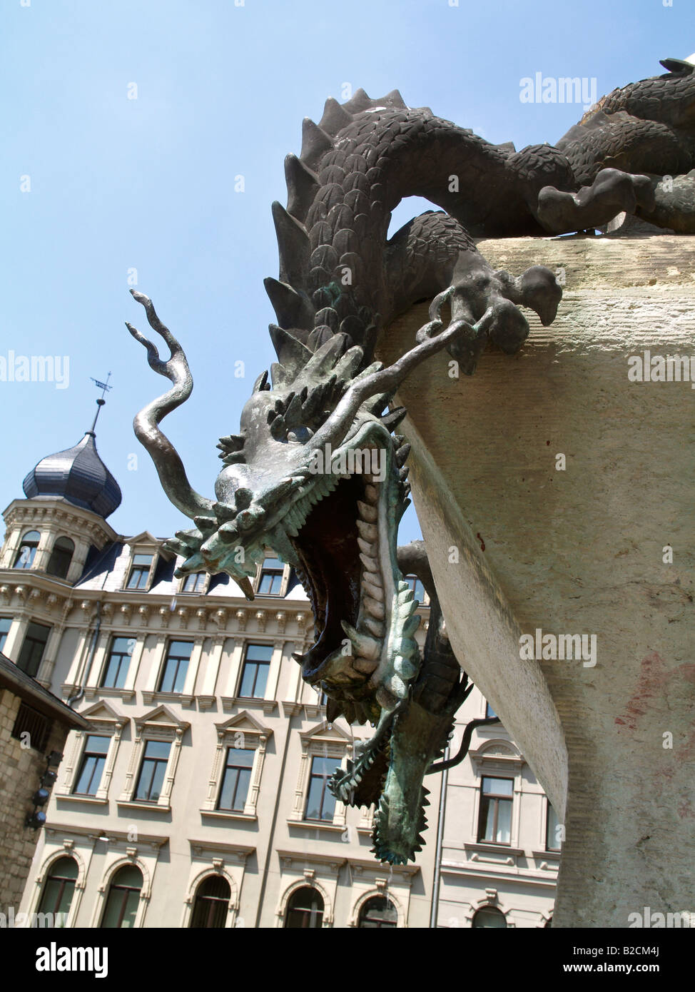 Dragon architecture gargoyle germany old hi-res stock photography and ...