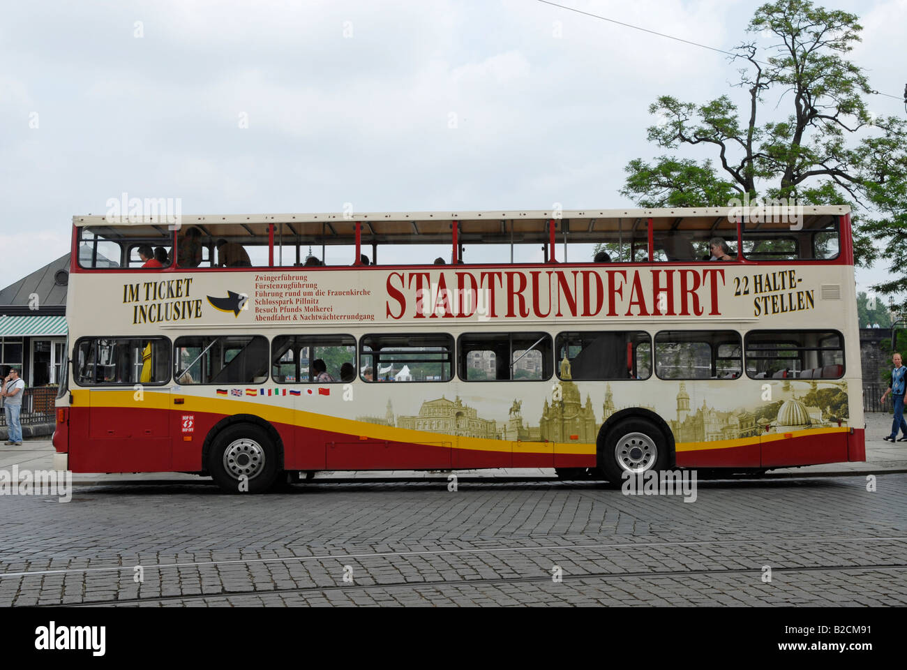 sight-seeing tour by double decker bus Stock Photo - Alamy