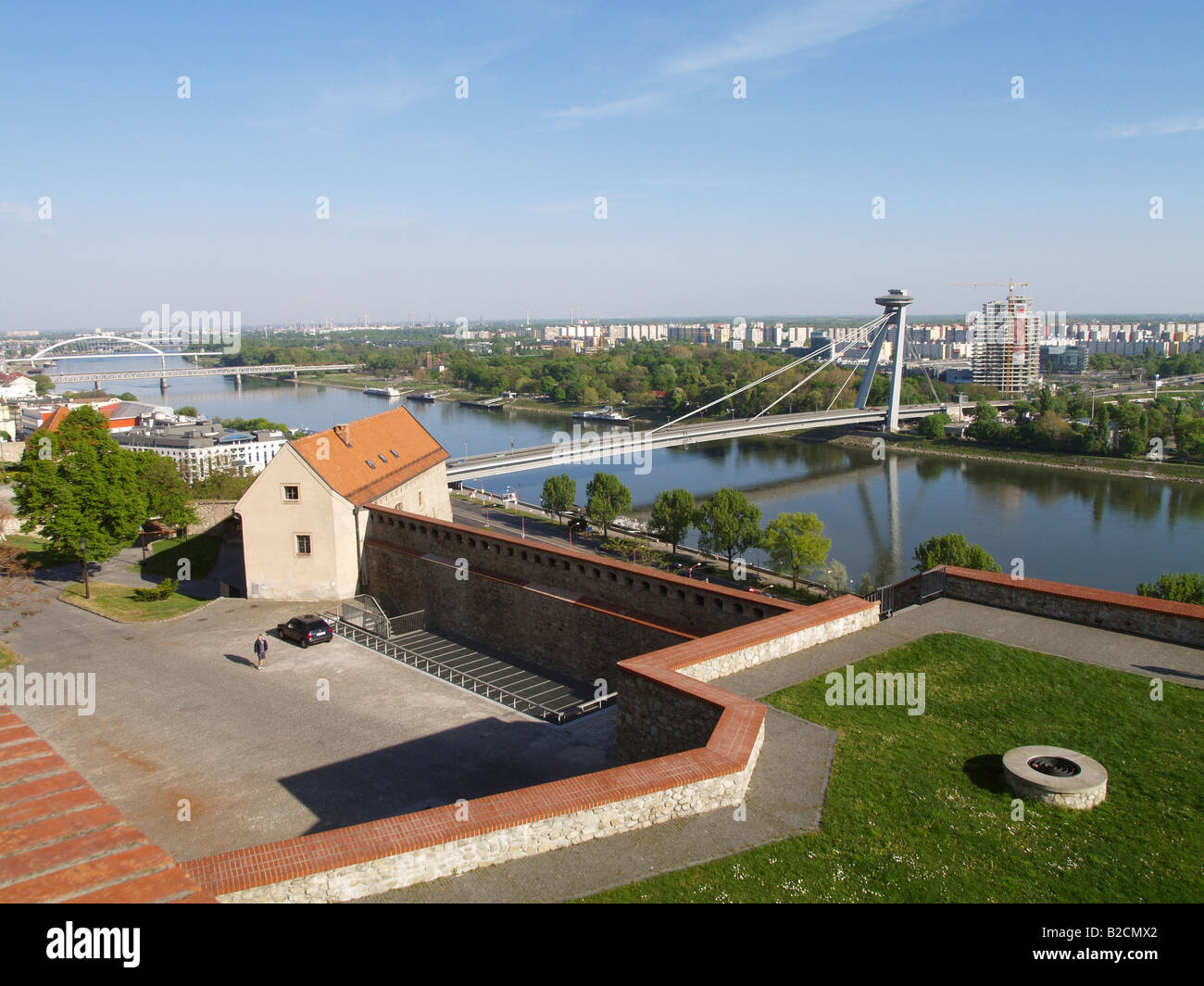 Bratislava, bridge Novy Most Stock Photo - Alamy