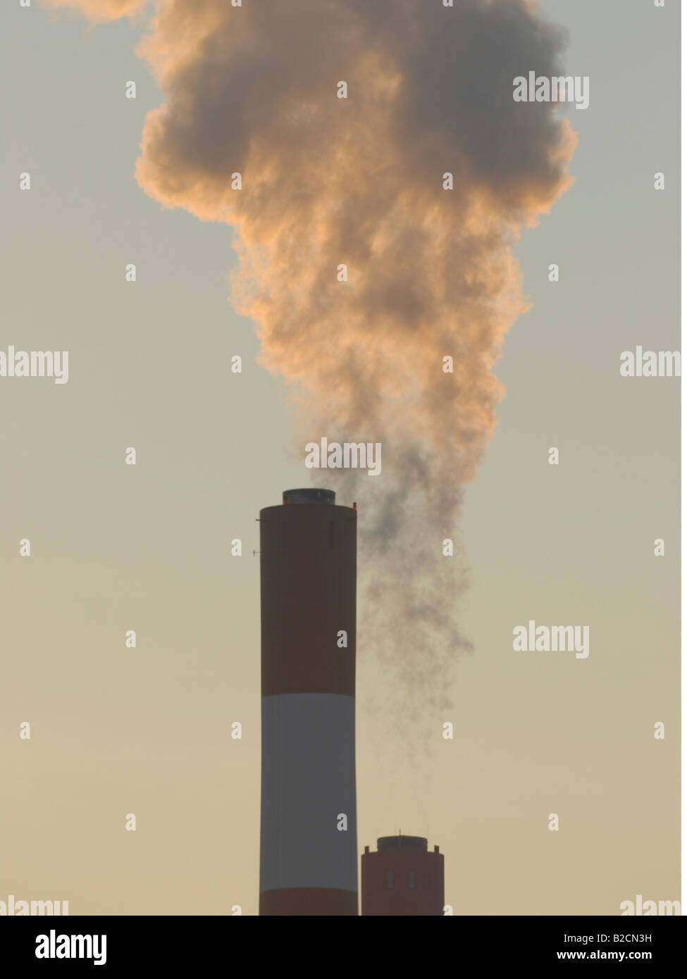 chimney with factory fumes Stock Photo - Alamy