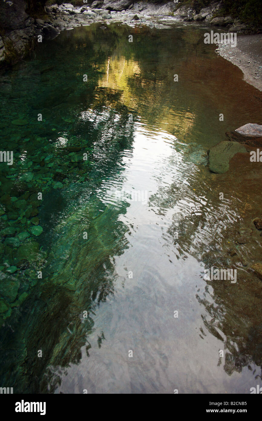 Reflections in river water bottom hi-res stock photography and images ...