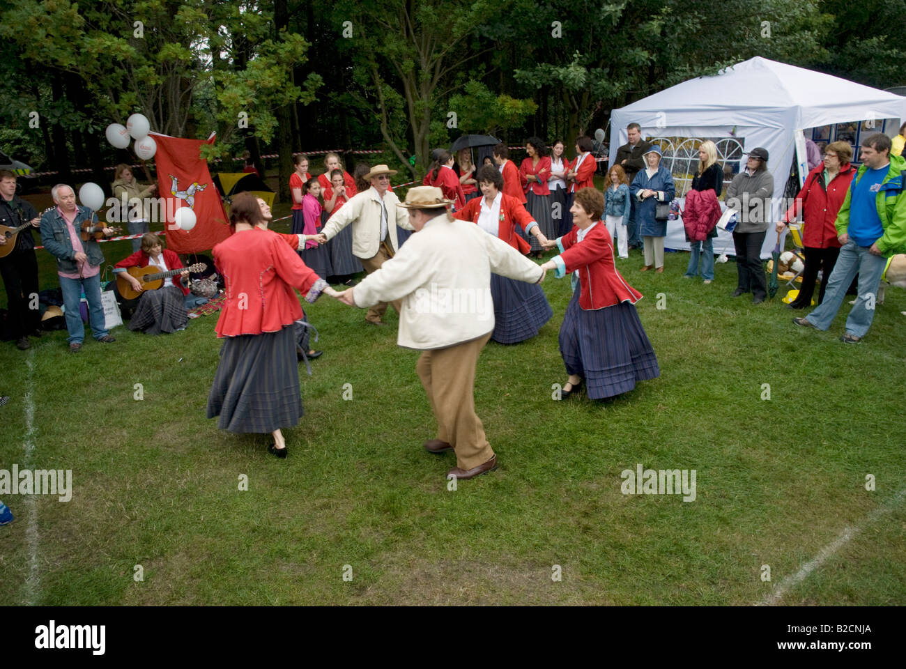 Manx traditional country dancing at Tynwald day Stock Photo - Alamy