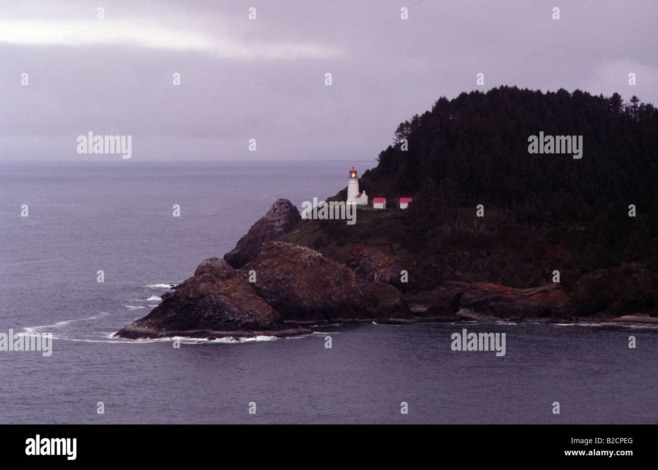 Heceta Head Lighthouse Oregon Coast USA Stock Photo - Alamy