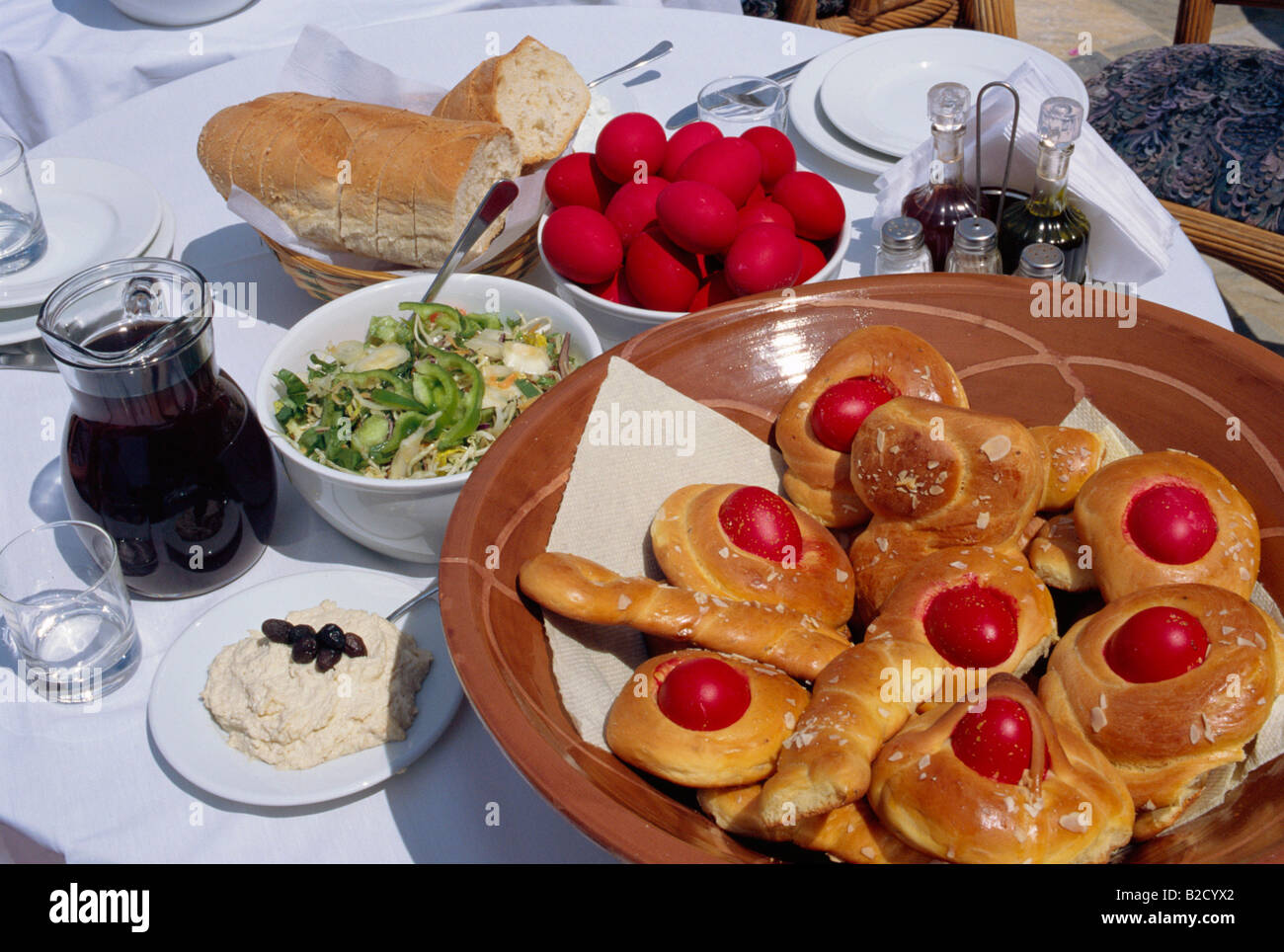 Easter food greek islands hi-res stock photography and images - Alamy