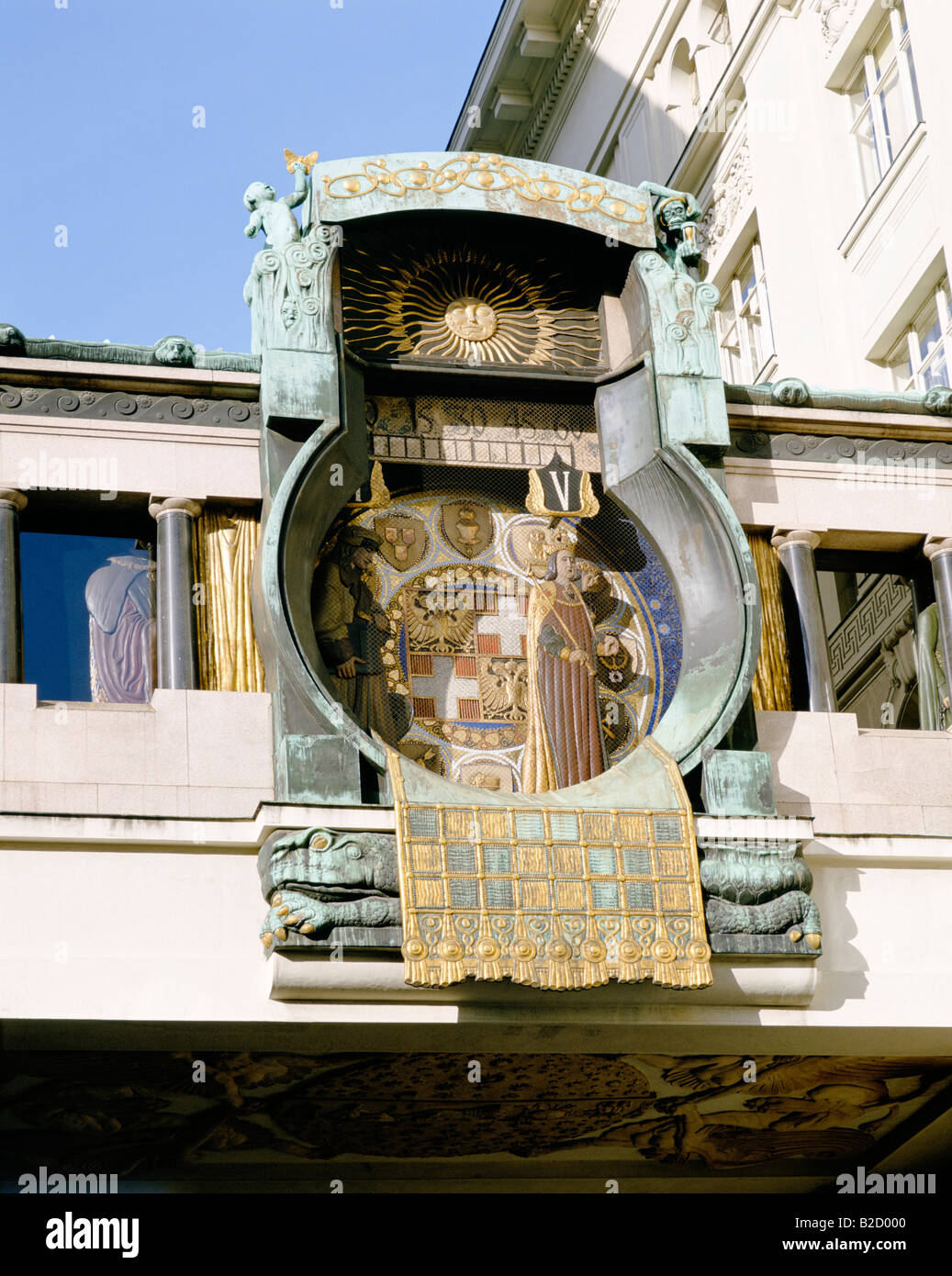The Anker Clock Austria Stock Photo - Alamy