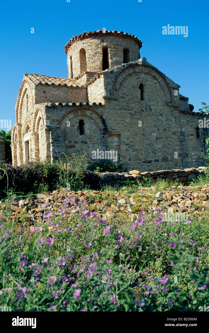 Byzantine Church Greek Islands, Crete Stock Photo - Alamy