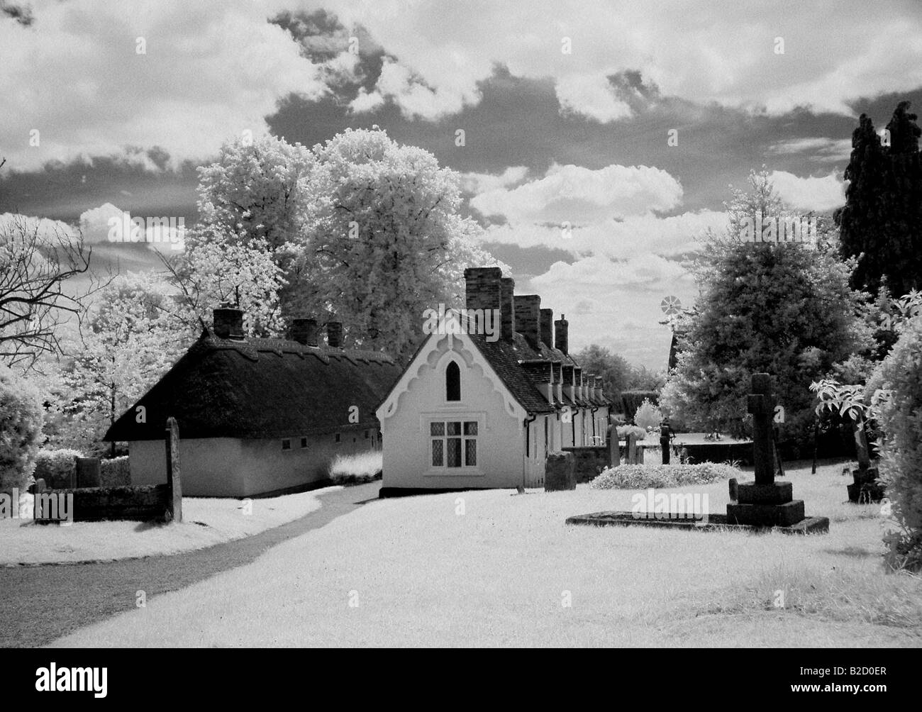Almshouses Thaxted Essex England Stock Photo - Alamy