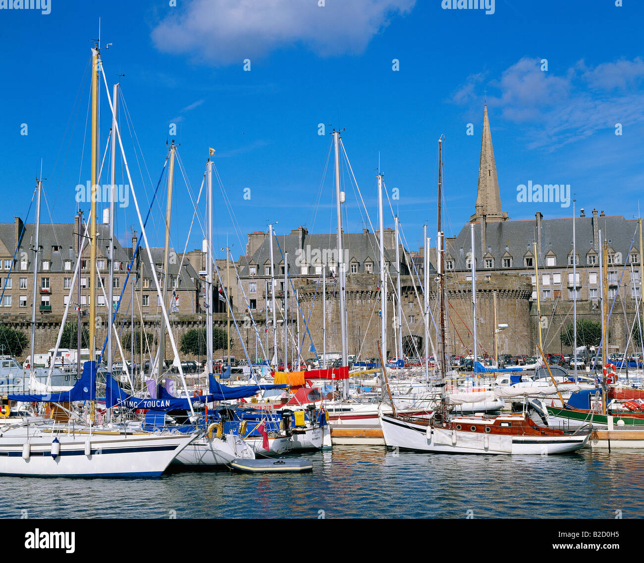 Harbour Scene France, Brittany Stock Photo - Alamy