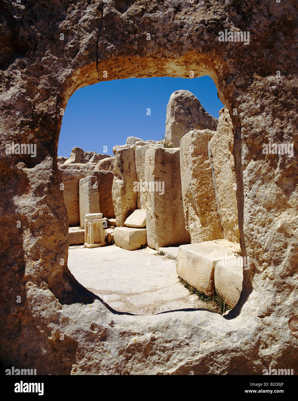 Megalithic Temple Maltese Islands, Malta Stock Photo - Alamy