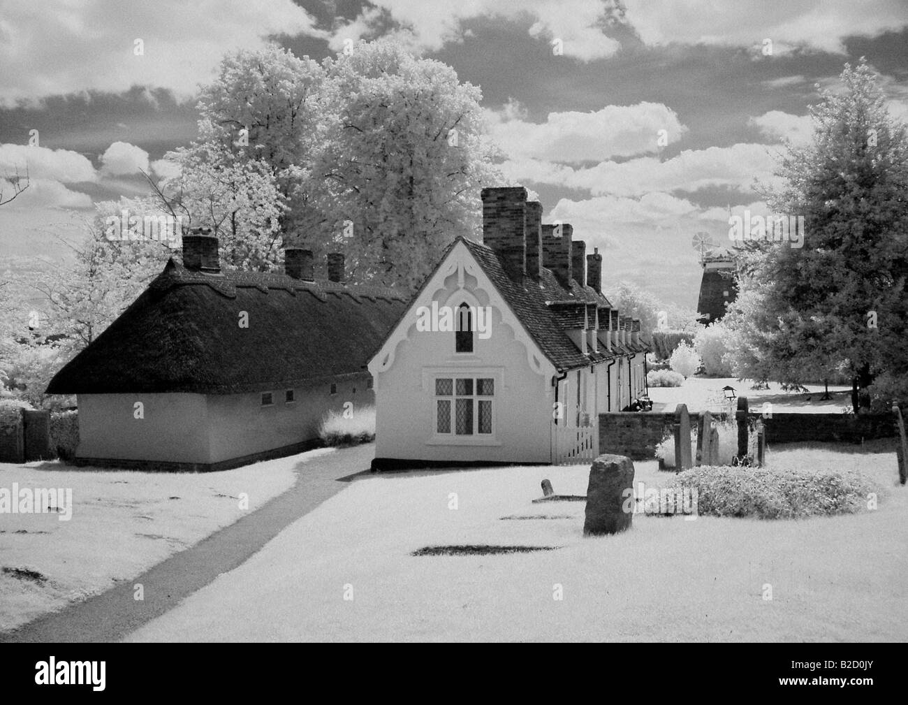 Almshouses Thaxted Essex England Stock Photo - Alamy