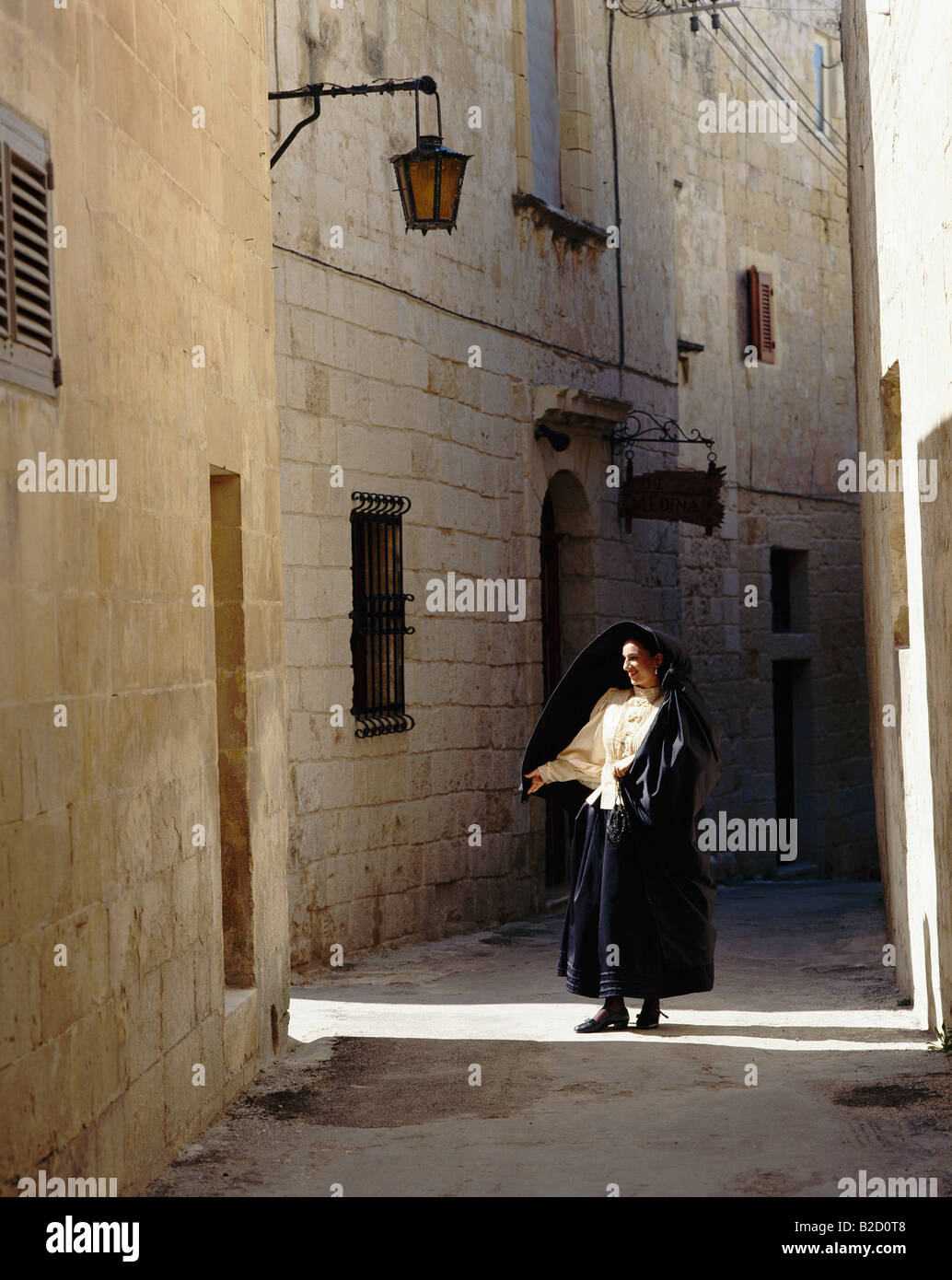 Dancer in Traditional Costume Maltese Islands, Malta Stock Photo - Alamy