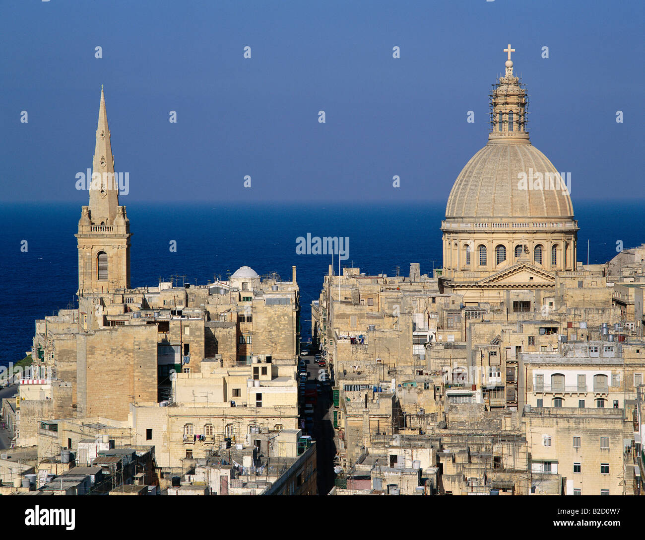 View over Valletta Maltese Islands, Malta Stock Photo - Alamy