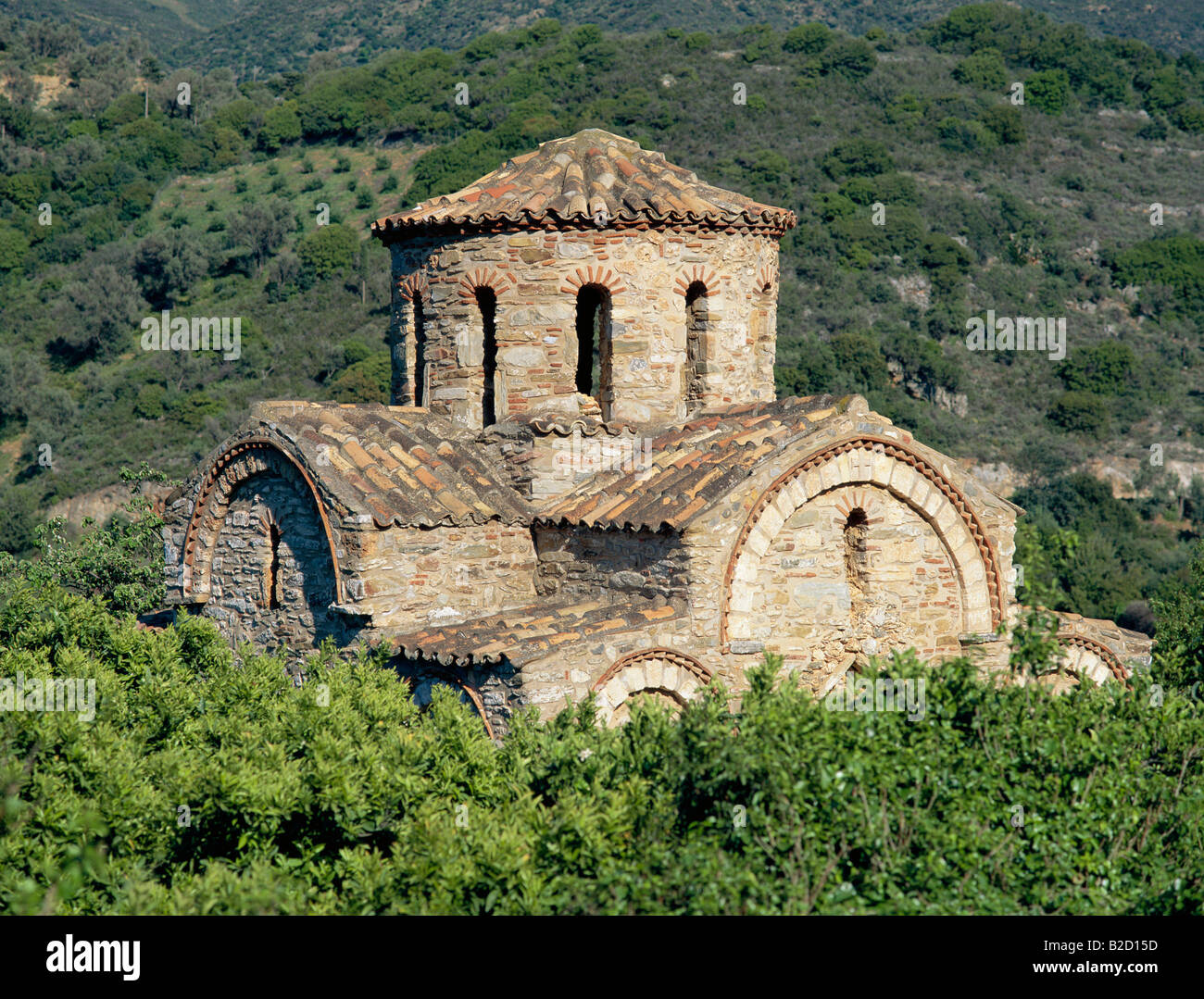 Byzantine Church Greek Islands, Crete Stock Photo - Alamy
