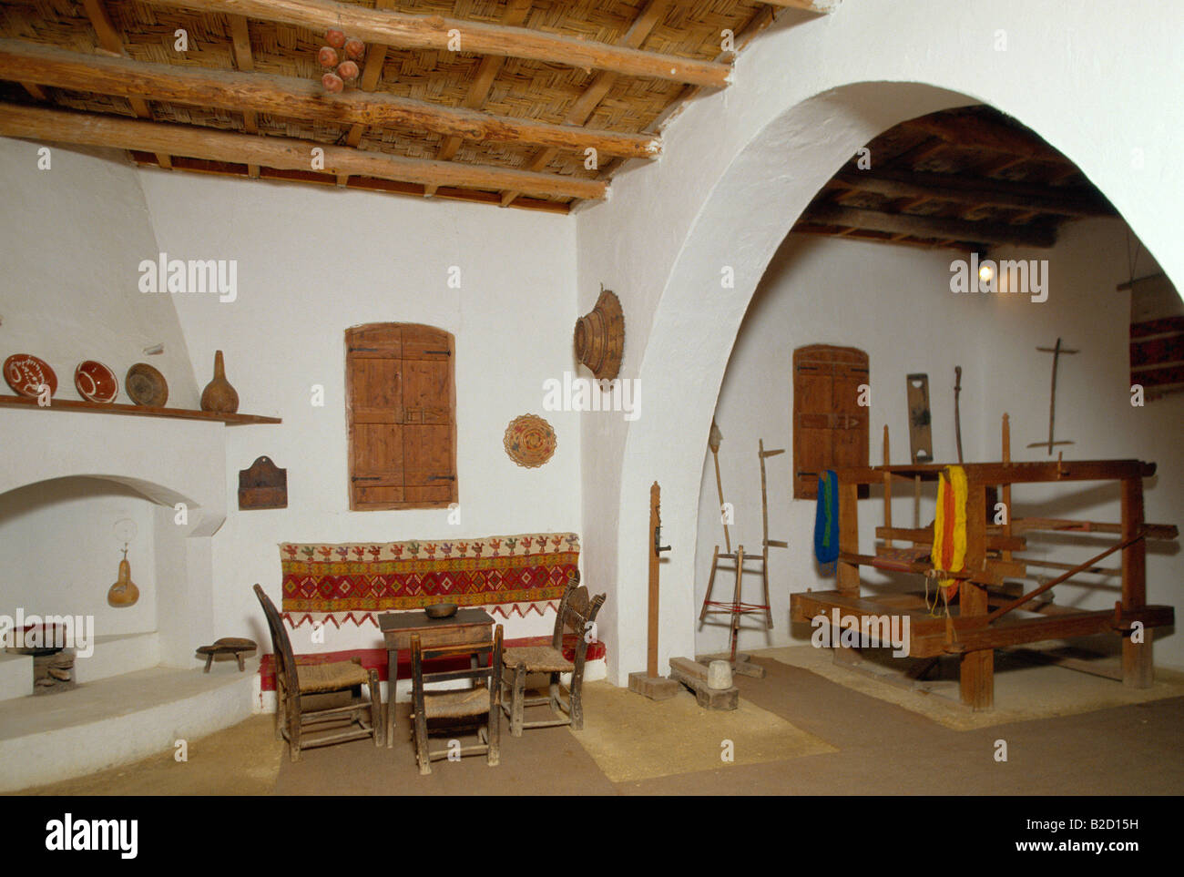 Interior of typical Cretan house Greek Islands, Crete Stock Photo - Alamy