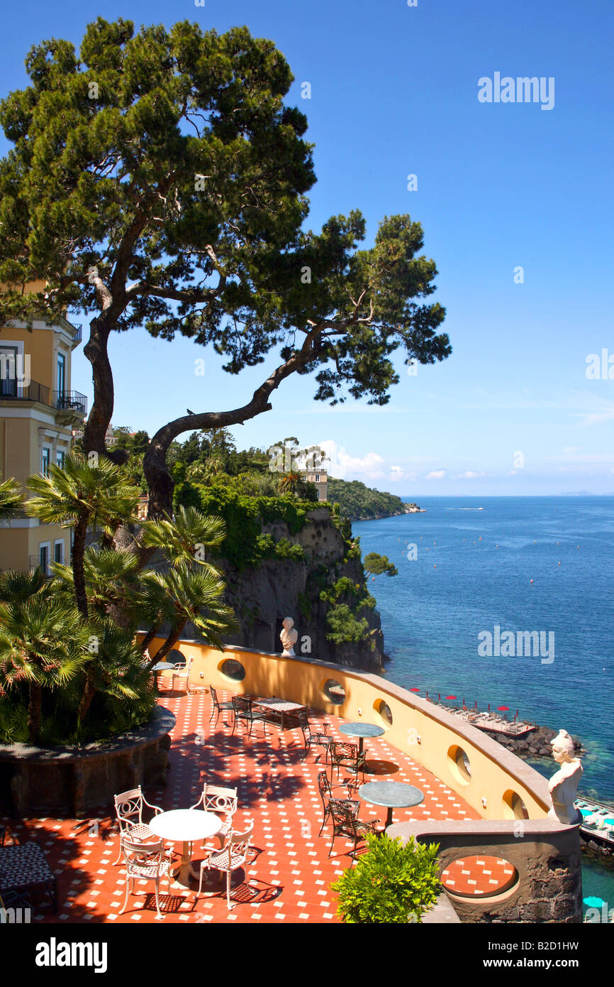 Sea View from a cliff top Hotel in Sorrento, Italy Stock Photo - Alamy