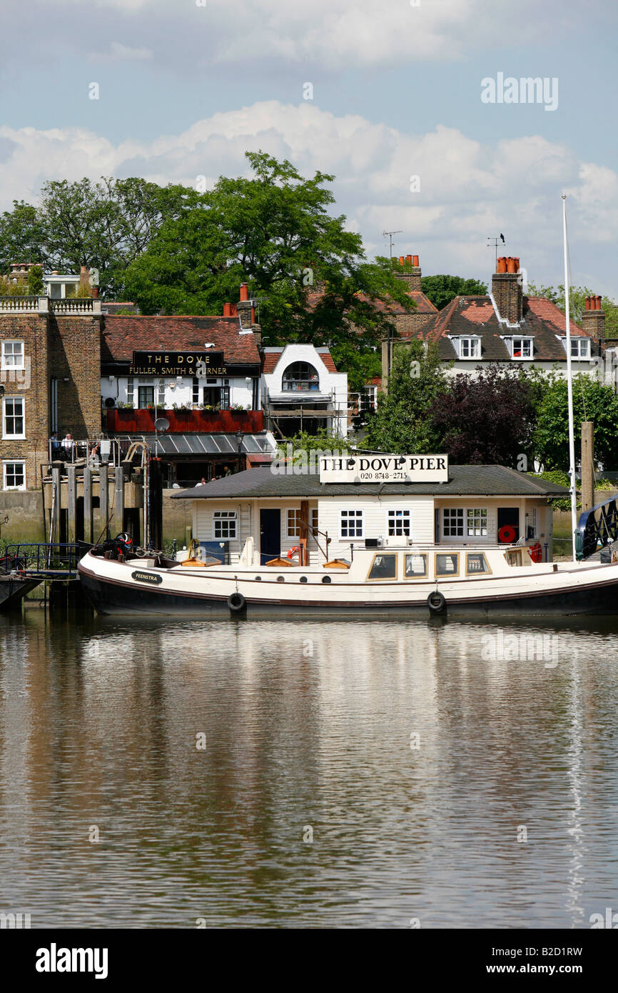 The Dove pub on the River Thames at Hammersmith, London Stock Photo - Alamy