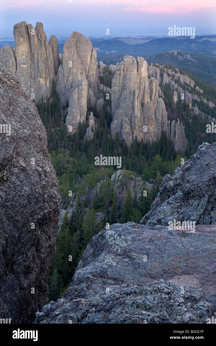 Cathedral Spires, Custer State Park, Black Hills, South Dakota Stock ...