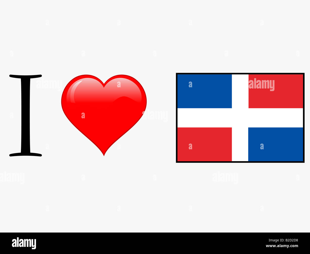 dominican republic flag Stock Photo - Alamy