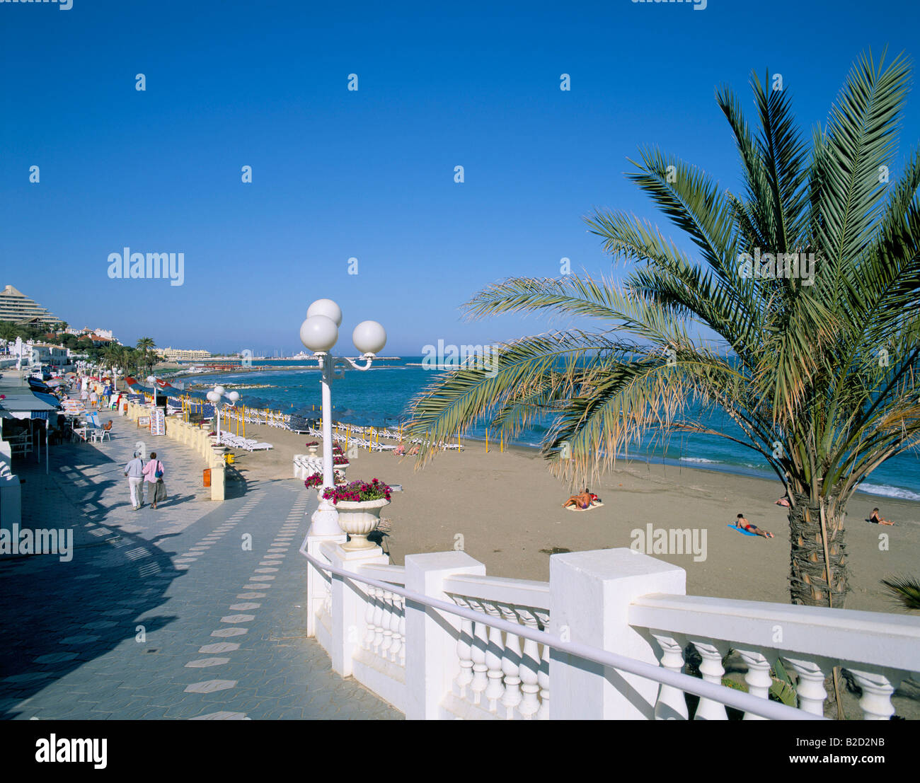 Beach promenade benalmadena costa costa hi-res stock photography and ...