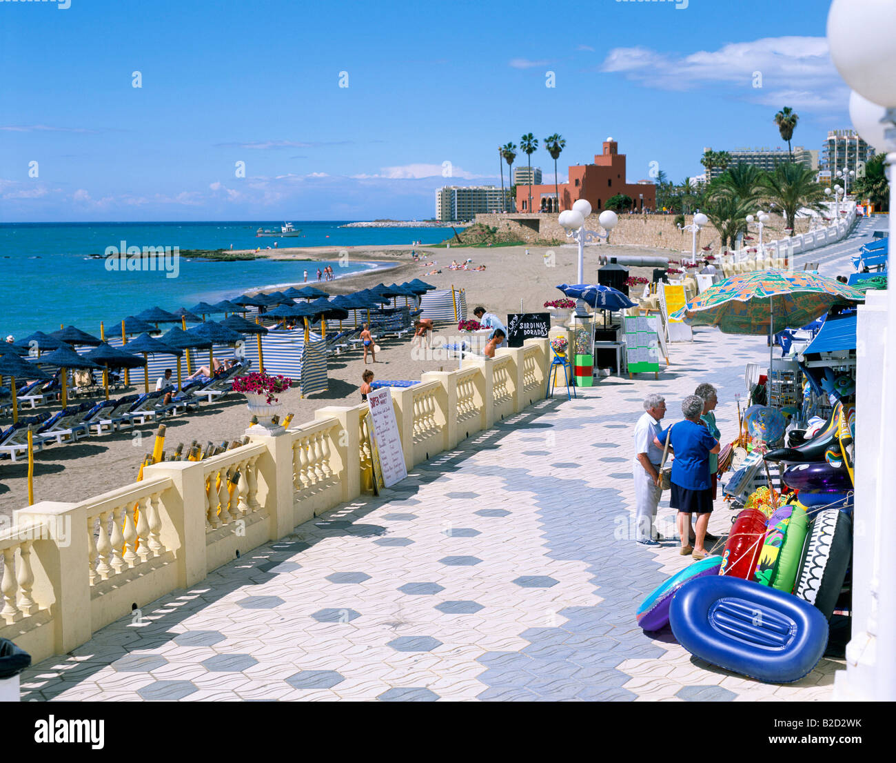 Beach promenade benalmadena costa costa hi-res stock photography and ...