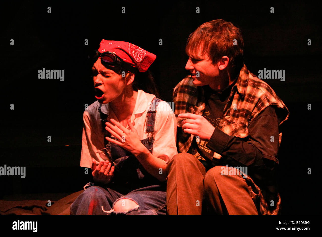 Rehearsal for a theatre production Stock Photo - Alamy