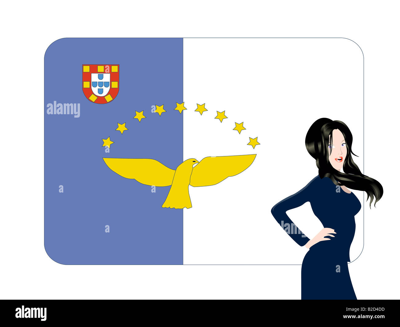 Flag of azores Cut Out Stock Images & Pictures - Alamy