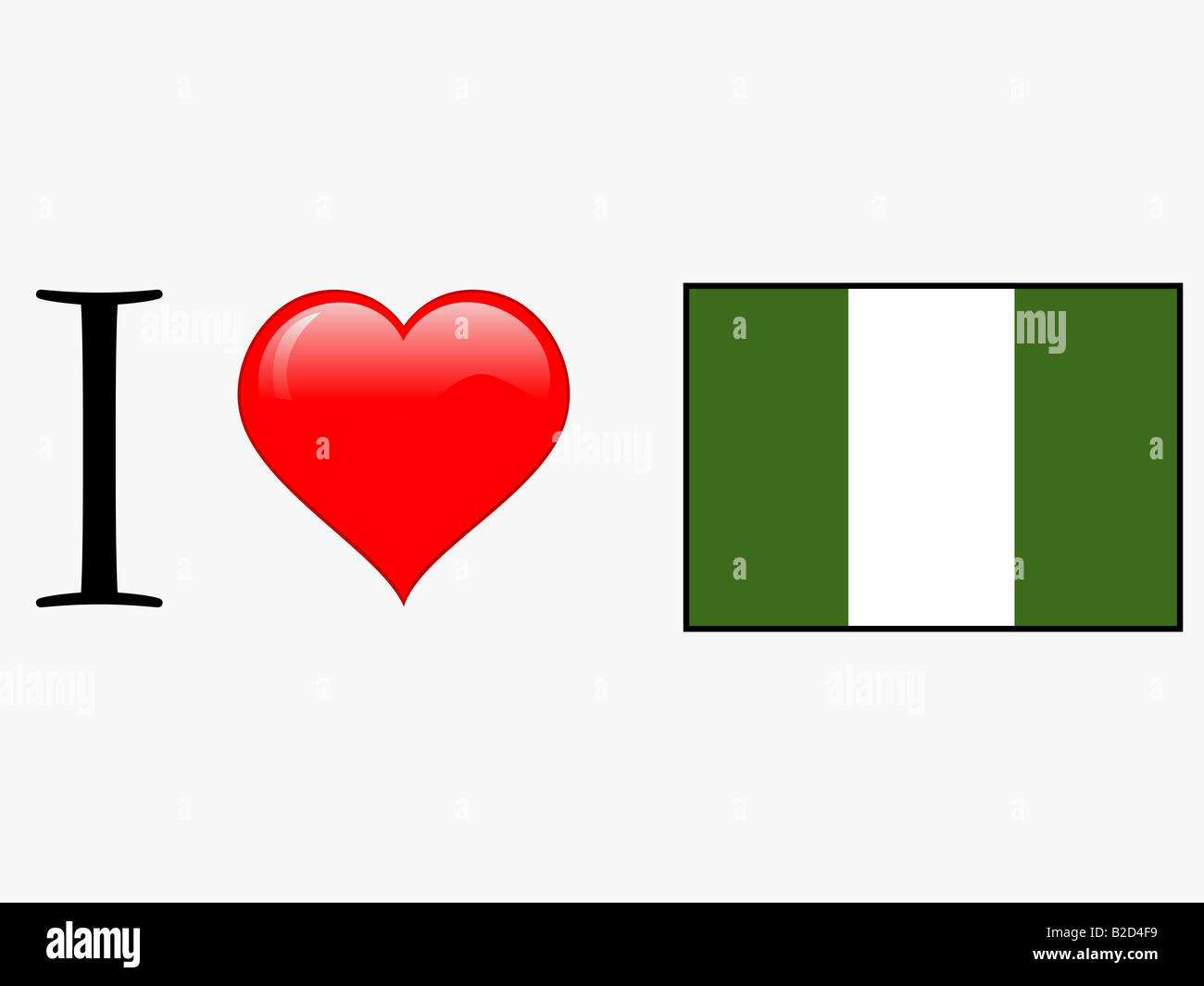 Nigeria heart icon hi-res stock photography and images - Alamy