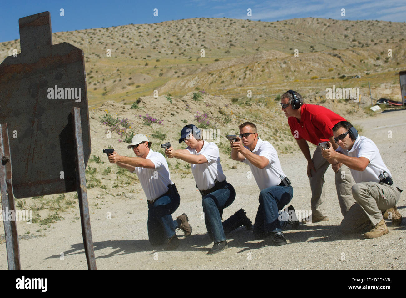 Shooting range guns hi-res stock photography and images - Alamy