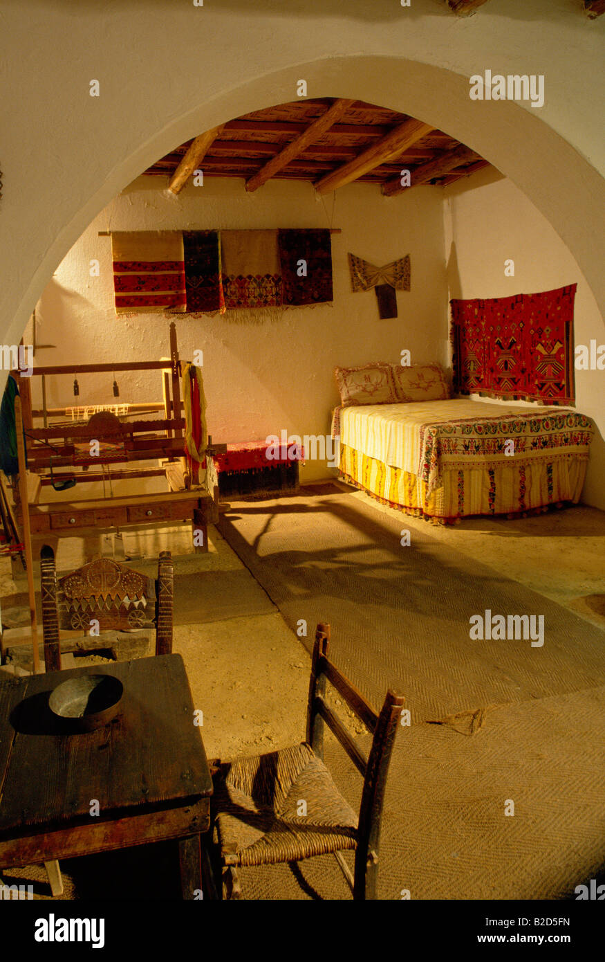 Interior of Typical Cretan House Greek Islands, Crete Stock Photo - Alamy