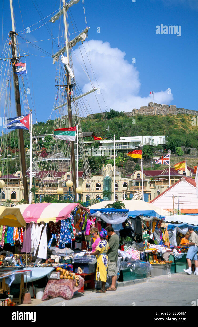 Marigot market st martin hi-res stock photography and images - Alamy