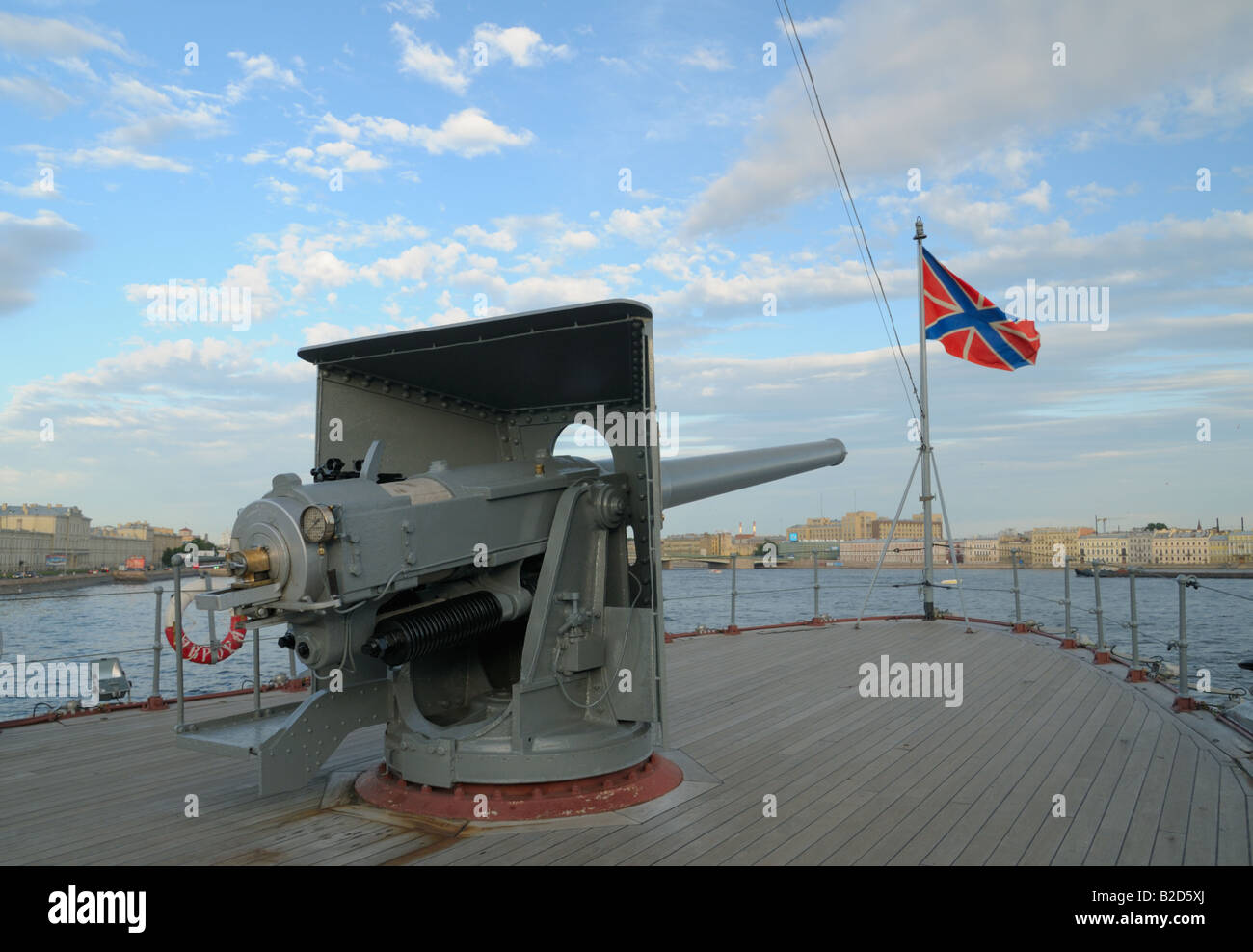 Gun of Aurora cruiser, St. Petersburg, Russia Stock Photo - Alamy