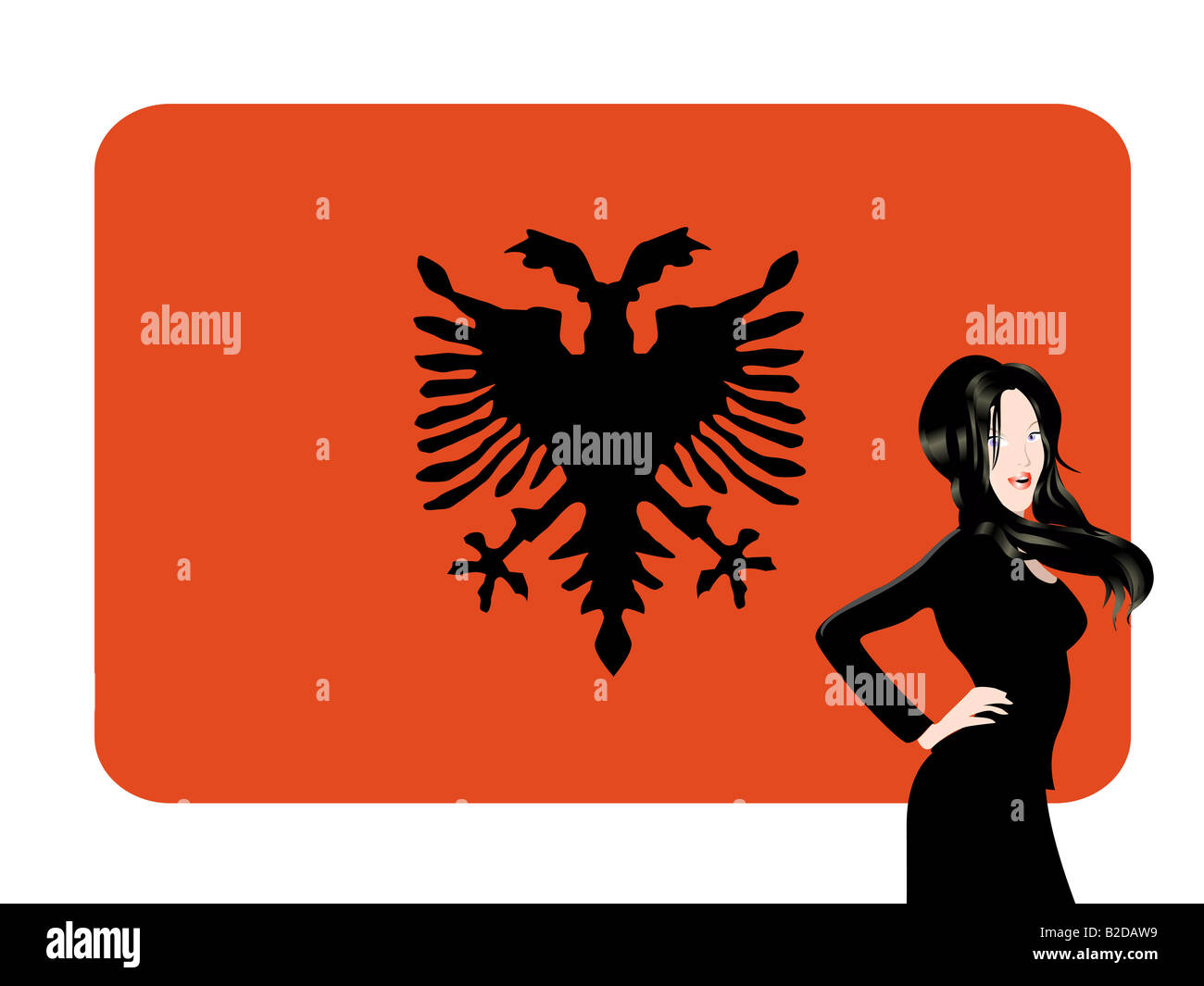 Albania map wallpaper hi-res stock photography and images - Alamy
